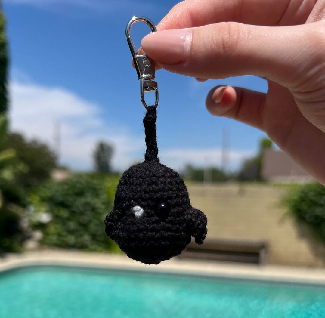 Crochet Crow Keychain - Etsy