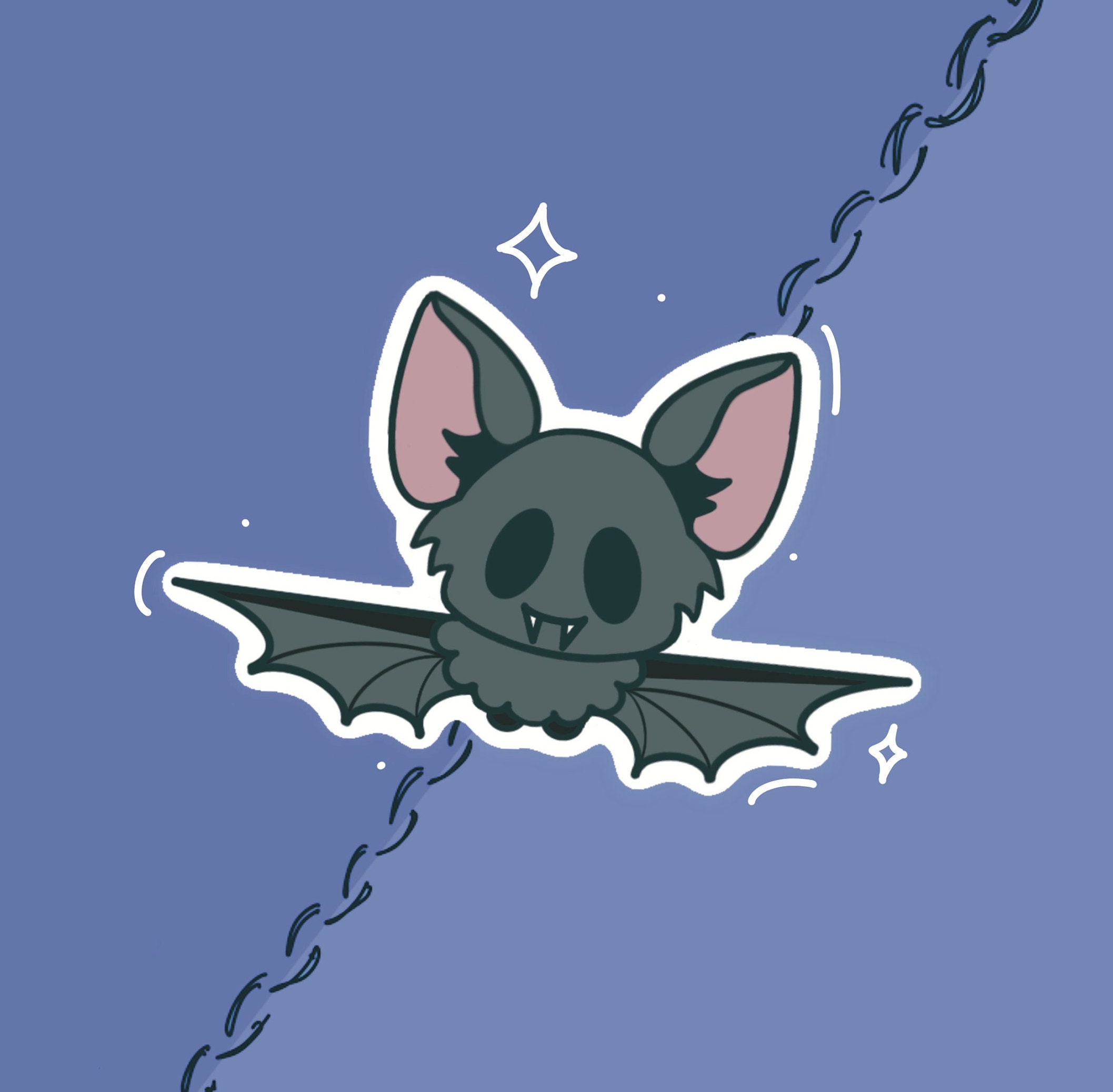 Bat Sticker - Etsy