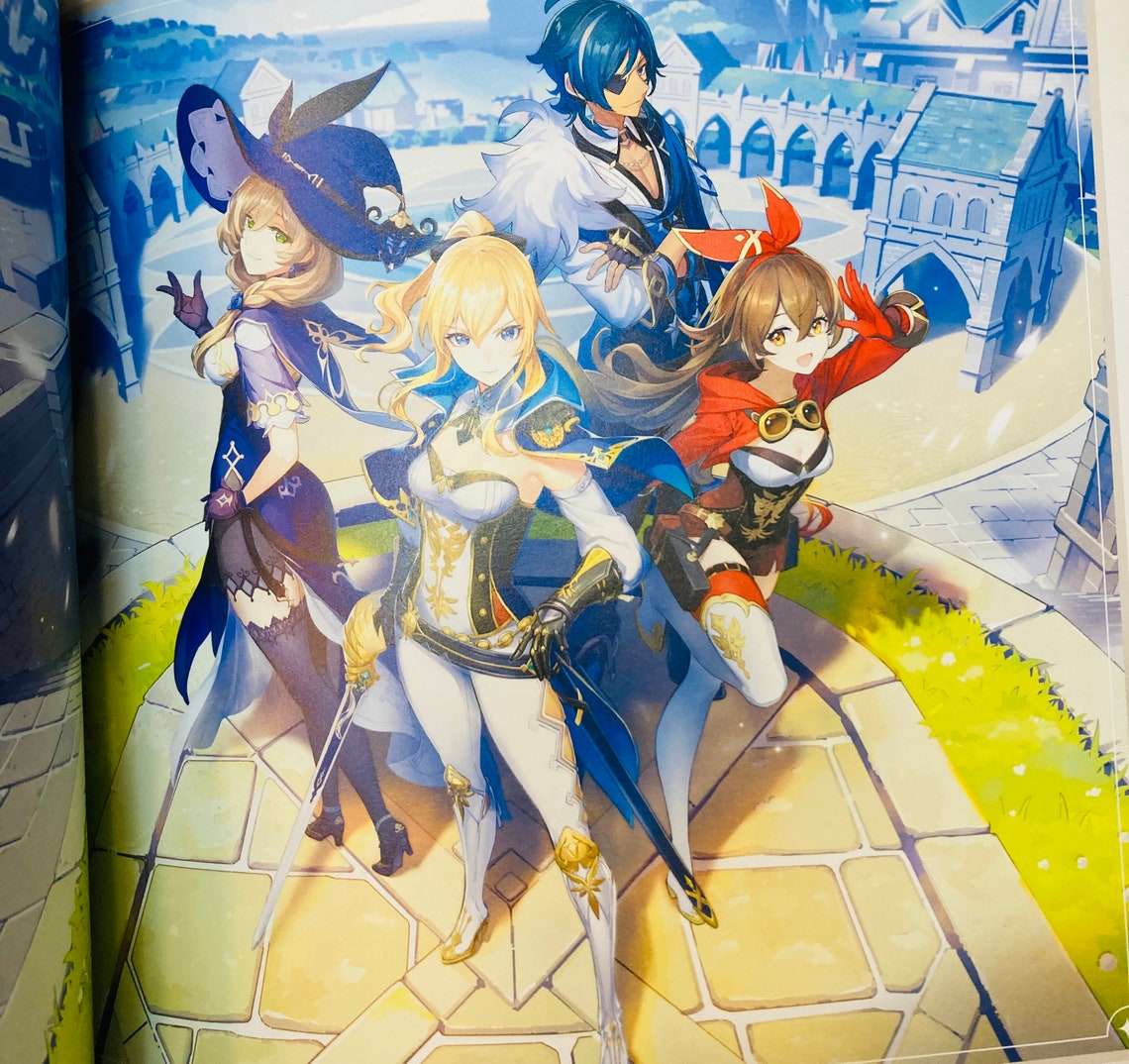 Official Genshin Impact Illustration Collection Vol. 1 - Etsy