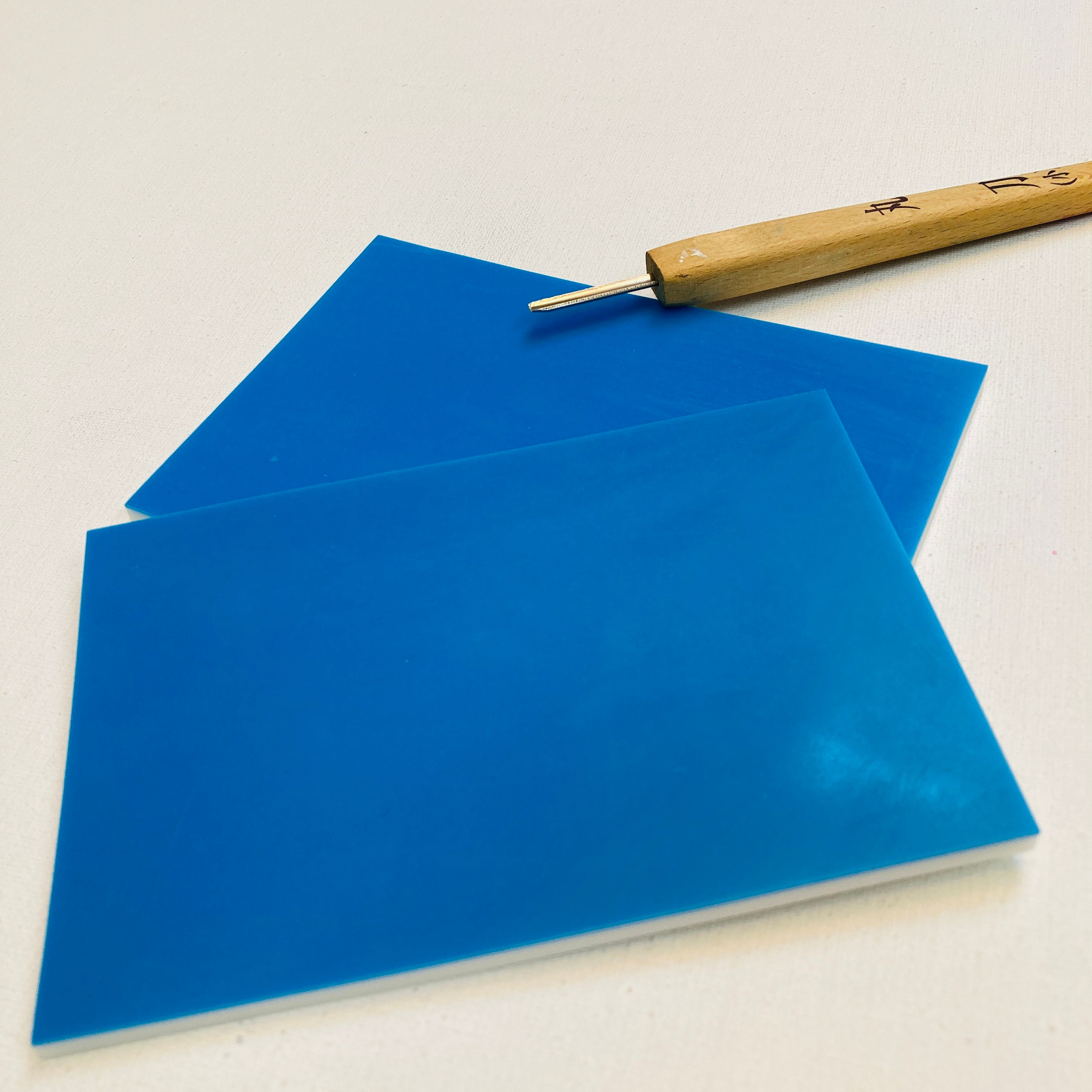 2 Blocks of Rubber Eraser Blocks for Rubber Stamp Making or Printmaking ...