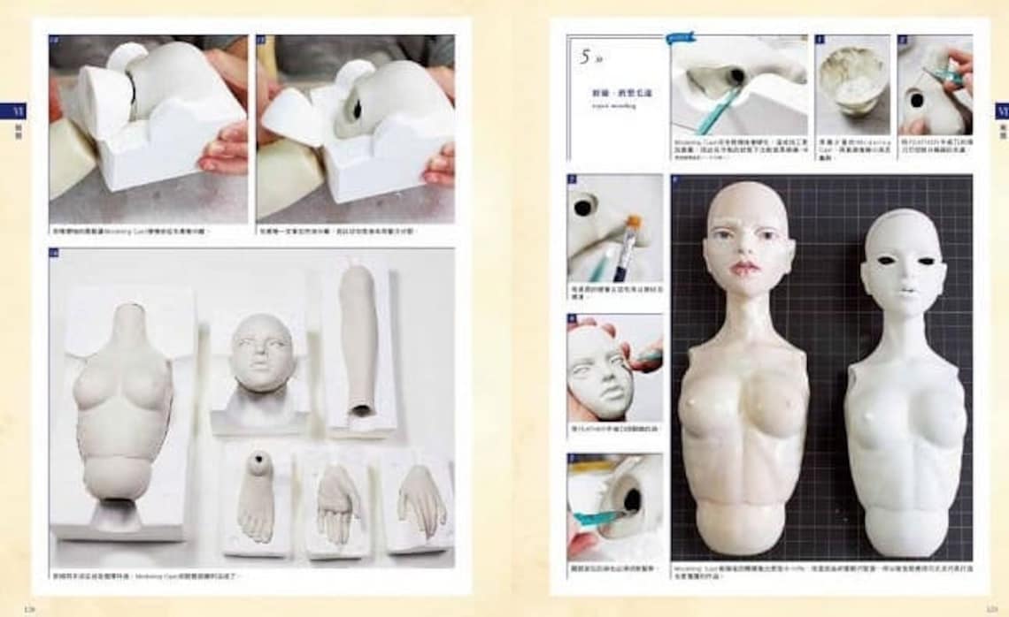 Yoshida Style Ball Jointed Doll Making Guide by Ryo Yoshida II Japanese Doll Making Craft Book ...