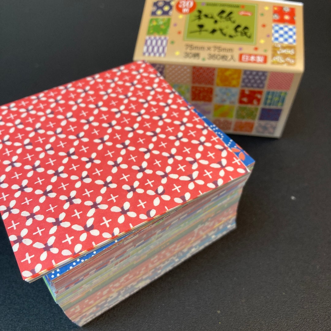 Bulk of 360 Sheets 30 Designs 75mm X 75mm Washi Chiyogami Origami Paper ...