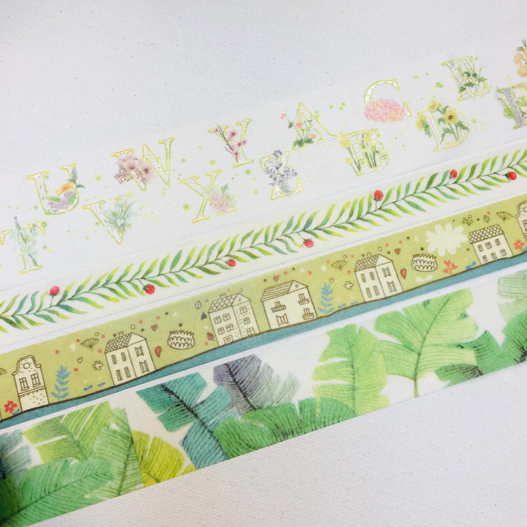 Designer Flower Alphabet Letter Washi Tape Home Sweet Home Masking Tape ...