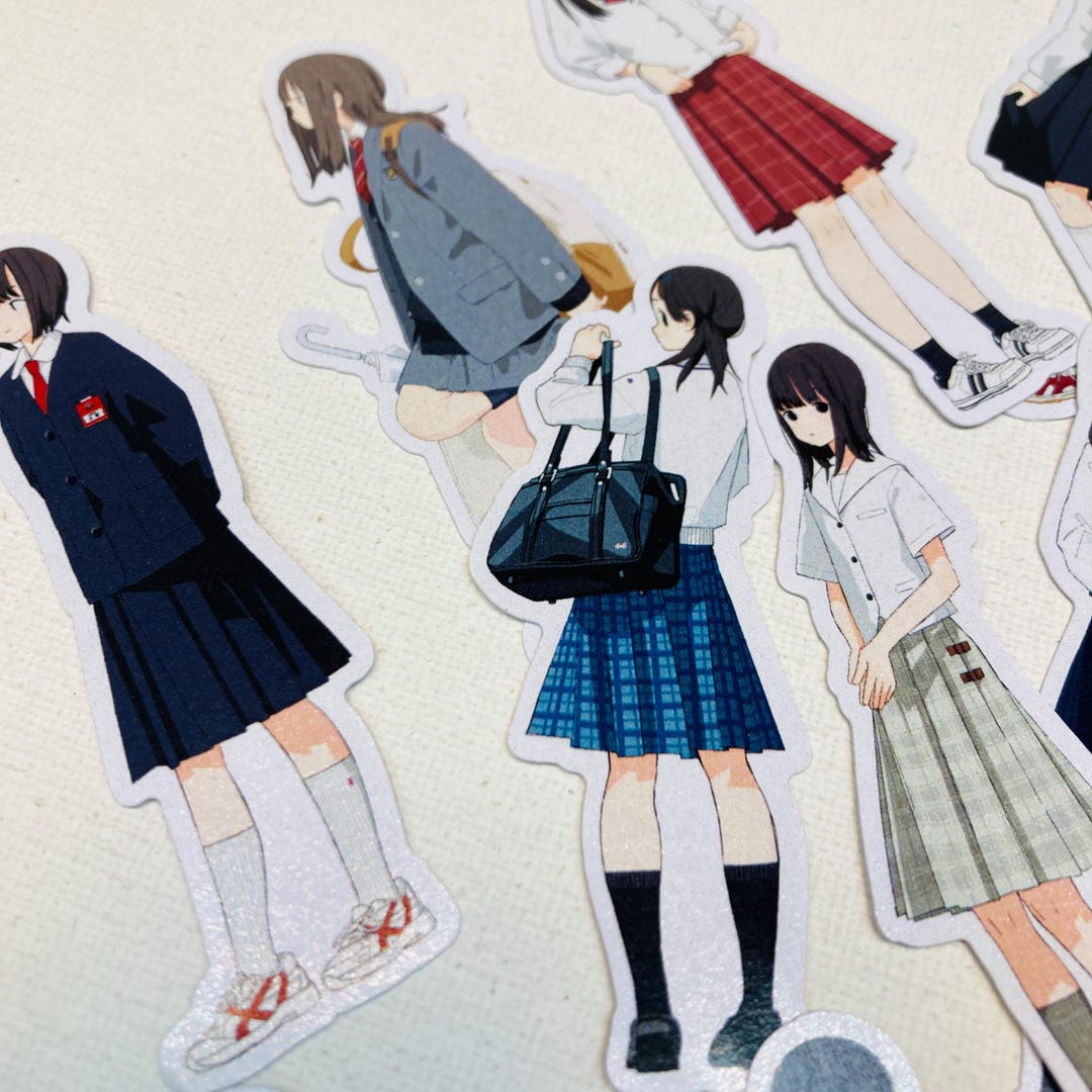15 Pcs Japanese High School Girls Stickers School Uniform Sailor ...