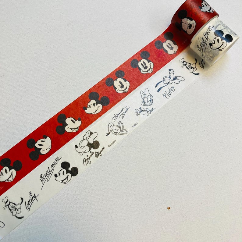 Japanese Disney Washi Tape Mickey Mouse Washi Tape Minnie Mouse Washi ...