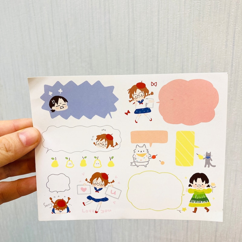Text Bubble Stickers - Etsy