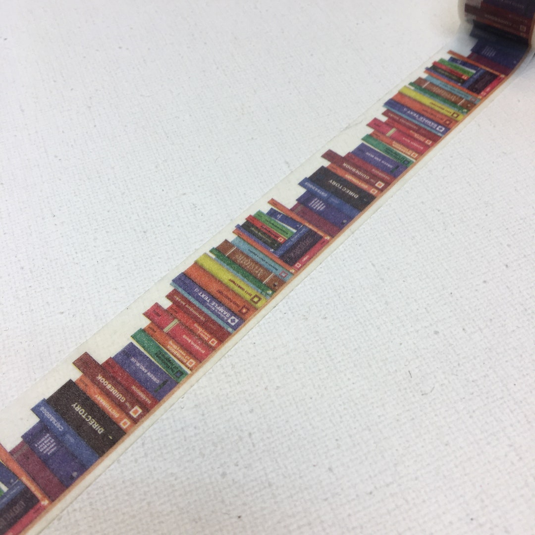 1 Roll of Designer Washi Tape Making Tape : Books, Library, Reader ...