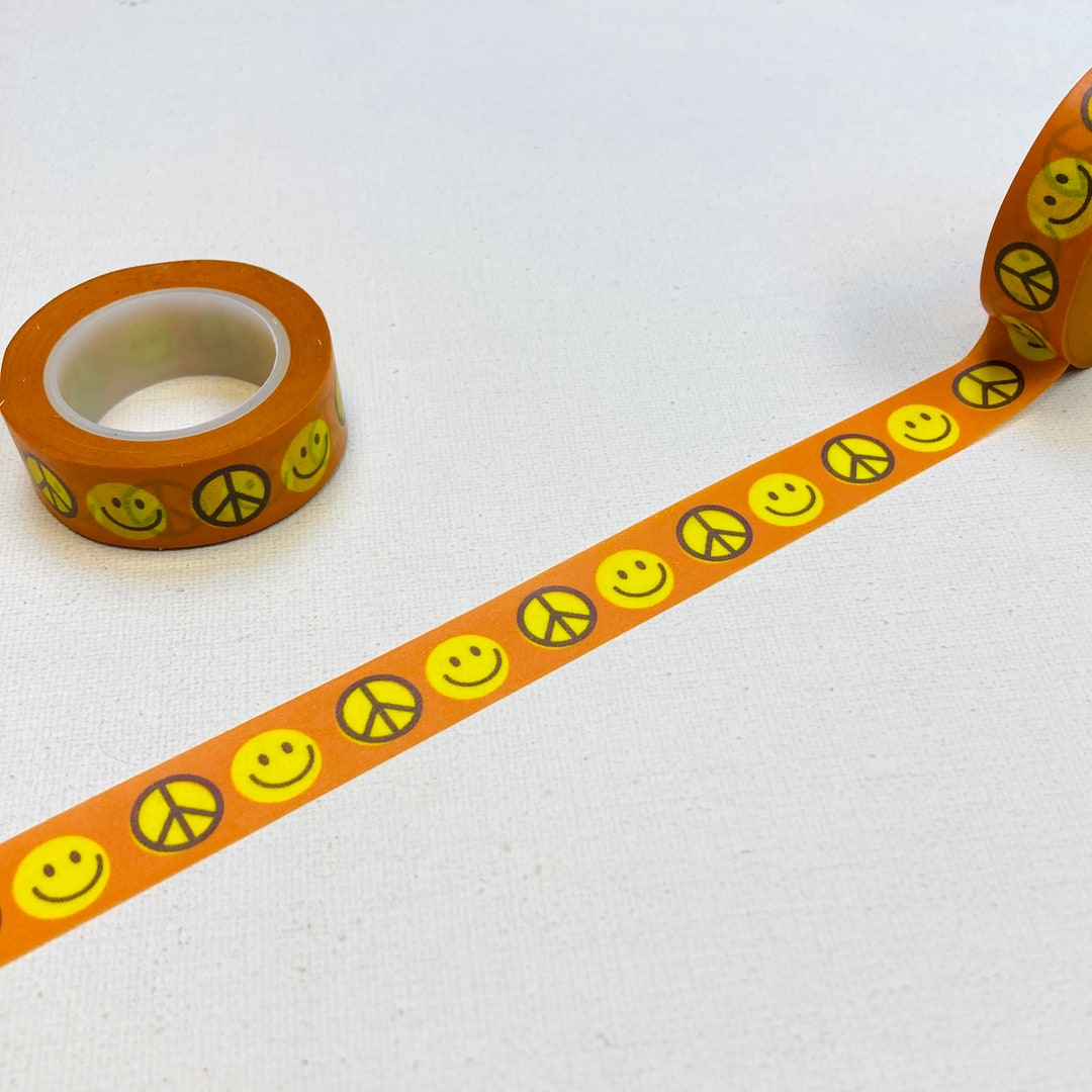 World Peace Sign Washi Tape Smile Washi Tape No Warm Big Smile Chicks ...