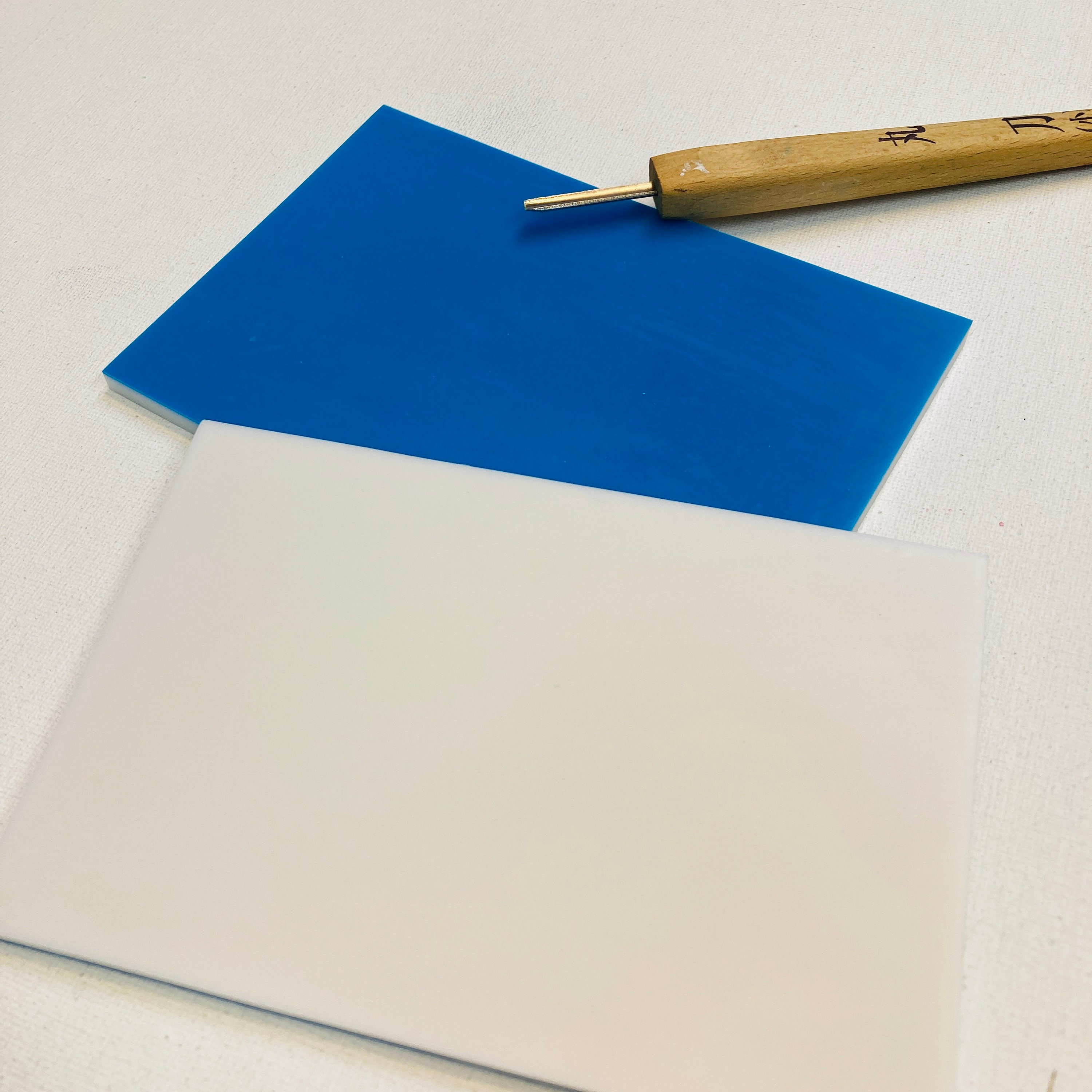 2 Blocks of Rubber Eraser Blocks for Rubber Stamp Making or Printmaking ...