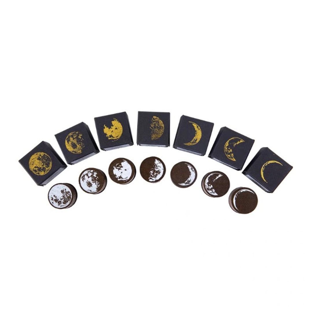 Moon Phase Rubber Stamp Waxing Crescent Moon Rubber Stamp La Luna ...
