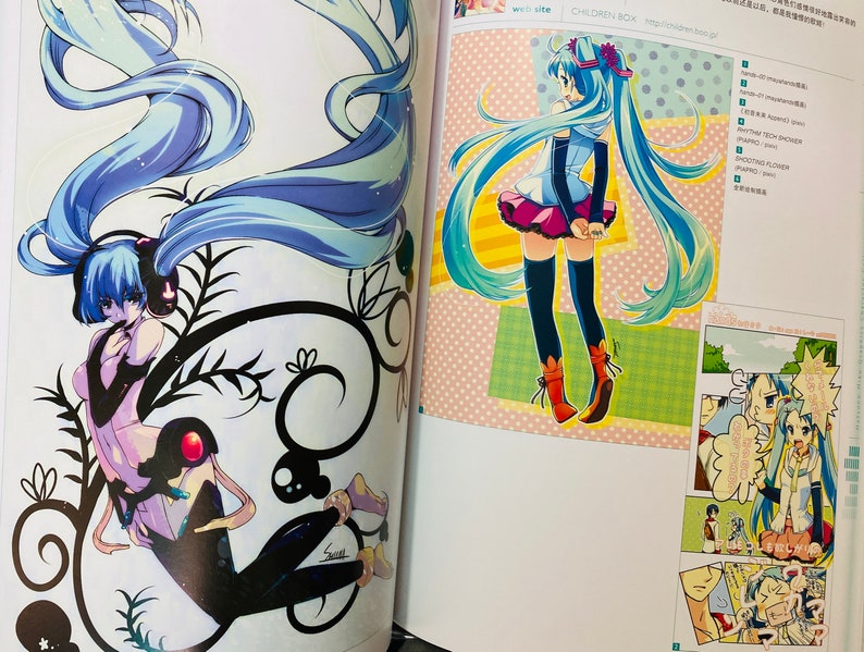 Hatsune Miku Graphics Character Collection Illustration Works - Etsy