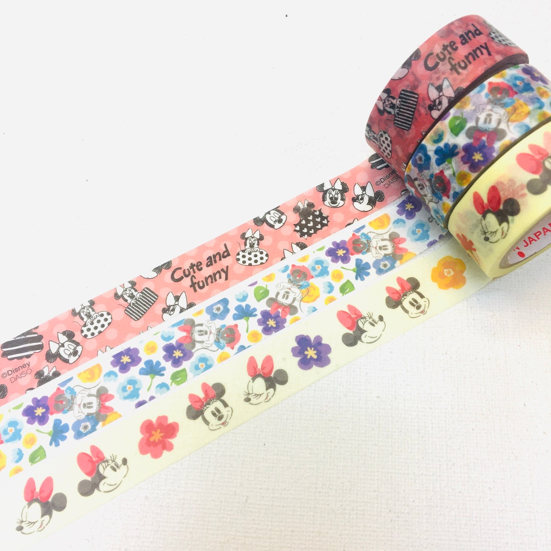 Japanese Disney Washi Tape Minnie Mouse Masking Tapes 3 Rolls Bundles ...