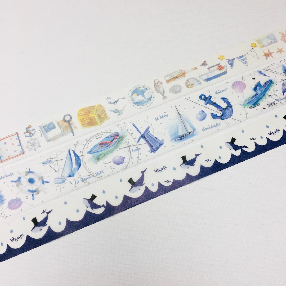 Sea Breeze Washi Tape Sailor World Masking Tape Anchor Sailing Boat ...
