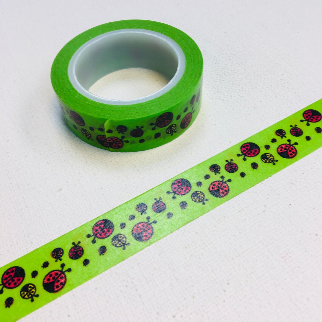 1 Roll of Washi Tape Making Tape : Ladybugs, Greenfield, Insect, Red ...