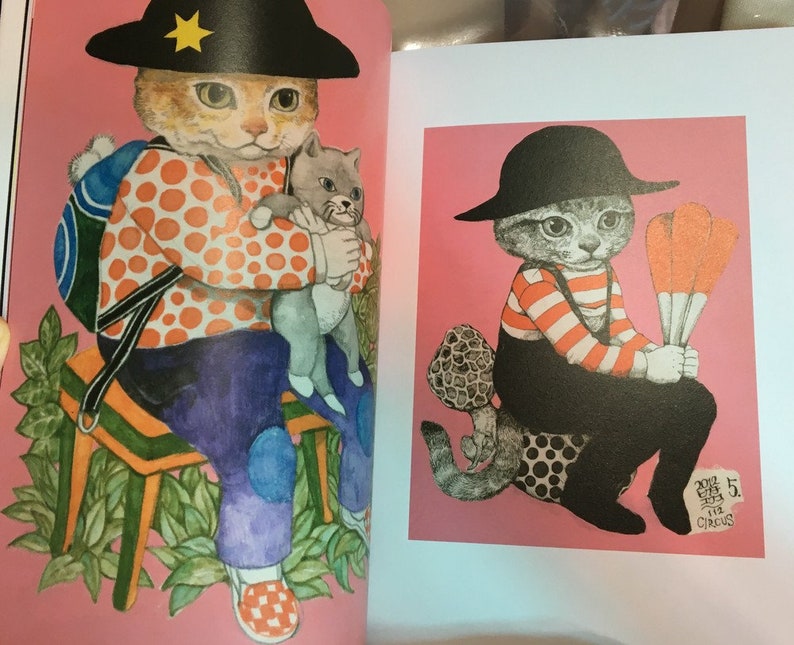 Higuchi Yuko Artworks Collection: Cats, Mushroom, and Girls' Fantasy - Etsy
