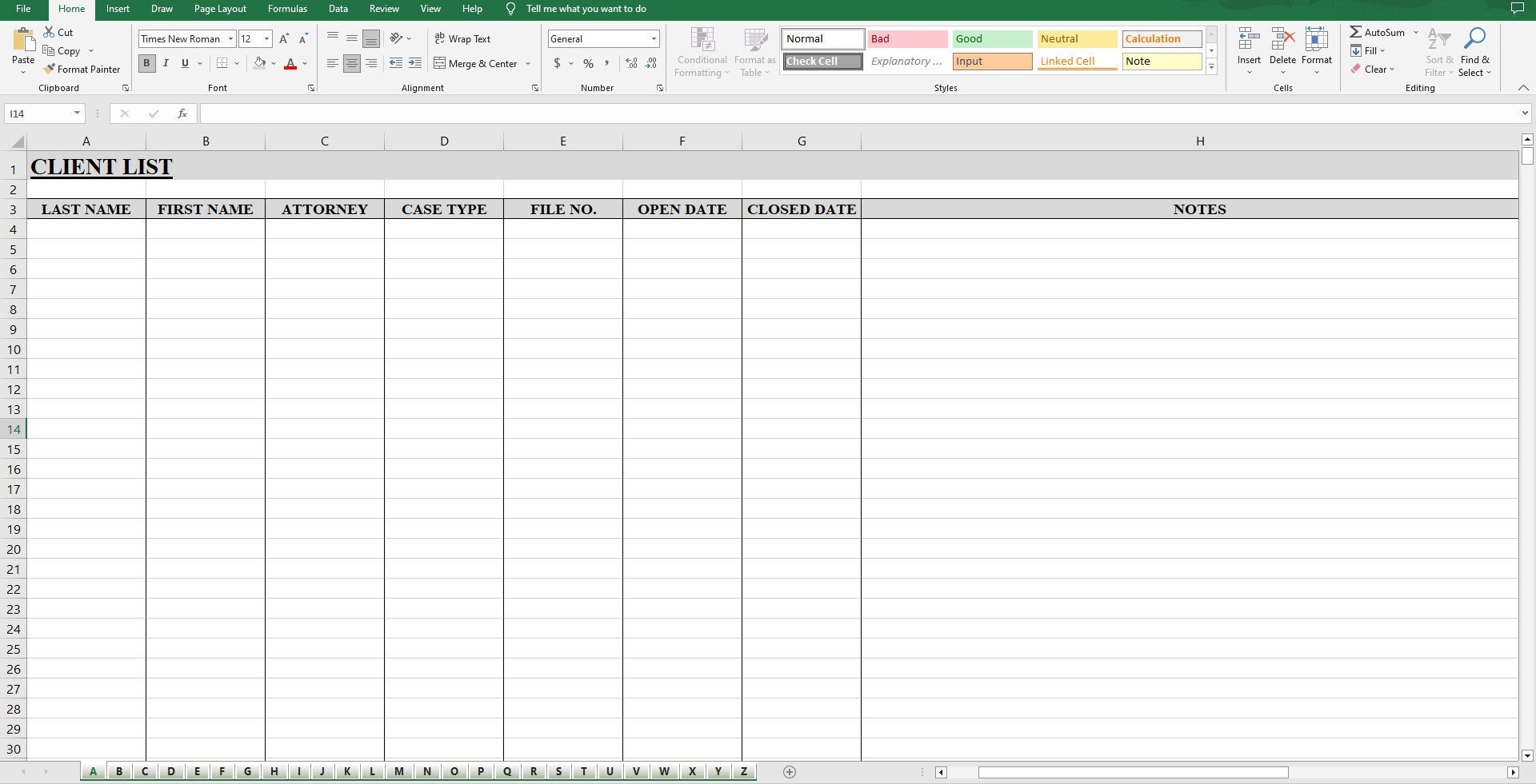 Law Firm Client Tracker | Excel Format - Etsy Law Firm Client Tracker | Excel Format - Etsy