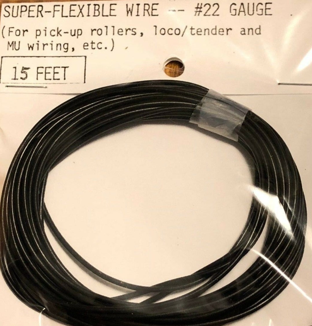 Lionel Super Flexible Wire 22 Gauge 15 Ft for Pick up Rollers, Tenders ...