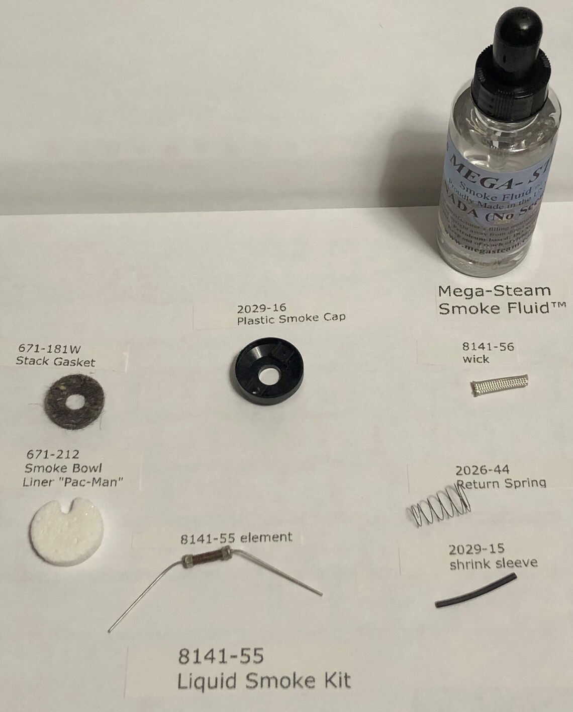 Lionel Smoke Kit Repair Kits (2 Complete Kits With 2 Ounce Bottle of ...