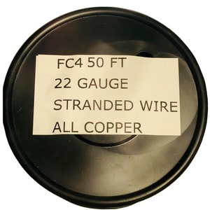 FC4 22 Gauge Flat 4 Conductor Wire 50 Ft Spool for Lionel Controllers ...