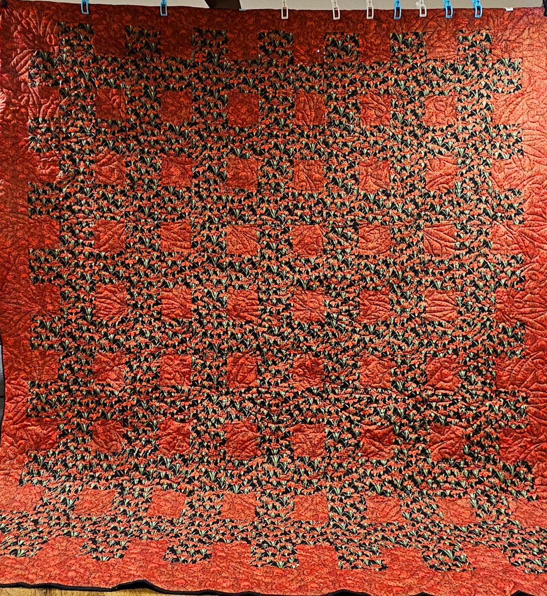 Price Reduced: Must Like Red Queen Size Quilt - Etsy