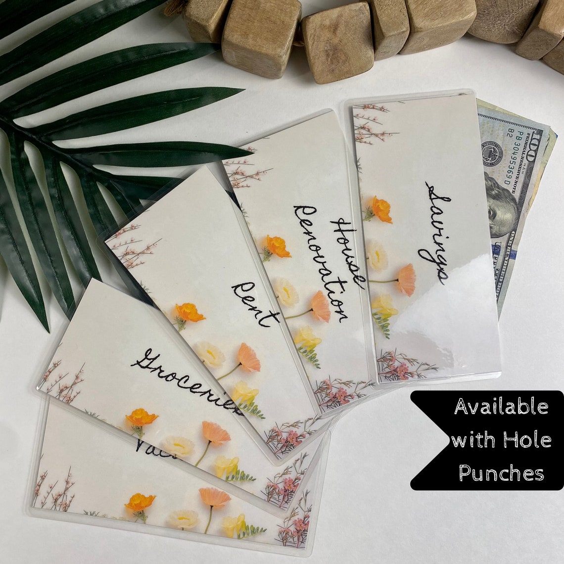 Custom Floral Cash Envelopes With Script Font: A6 Budgeting - Etsy