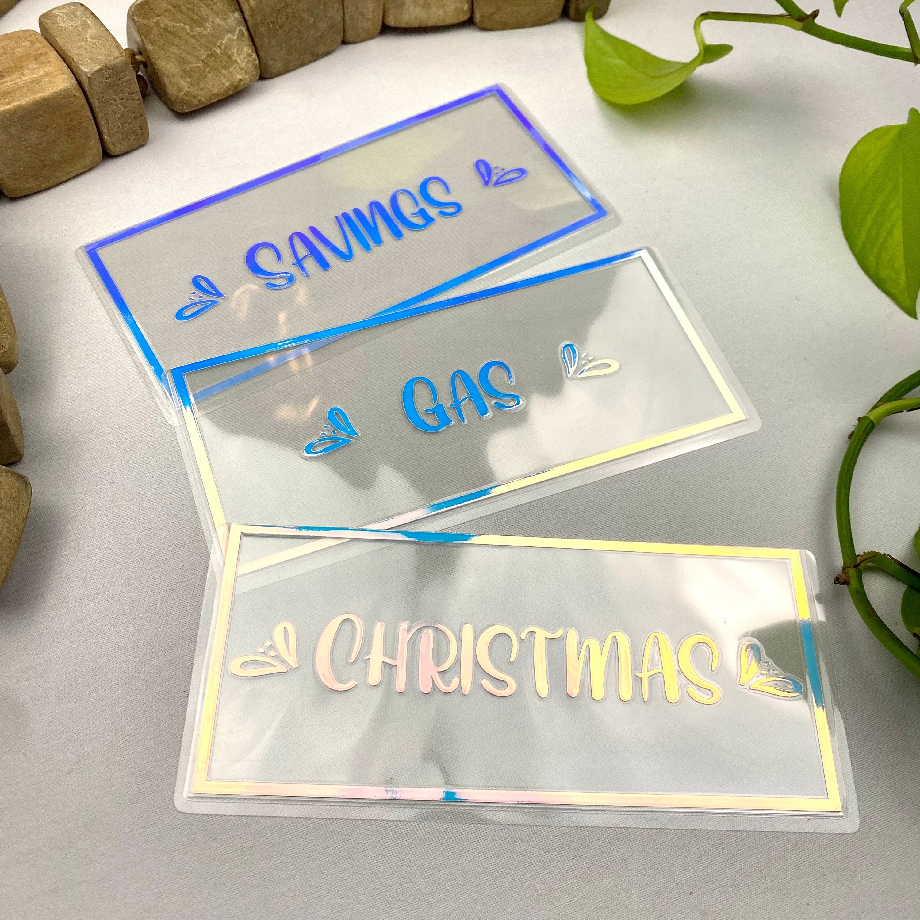 Custom Clear Cash Envelope Available With Hole Punches for - Etsy