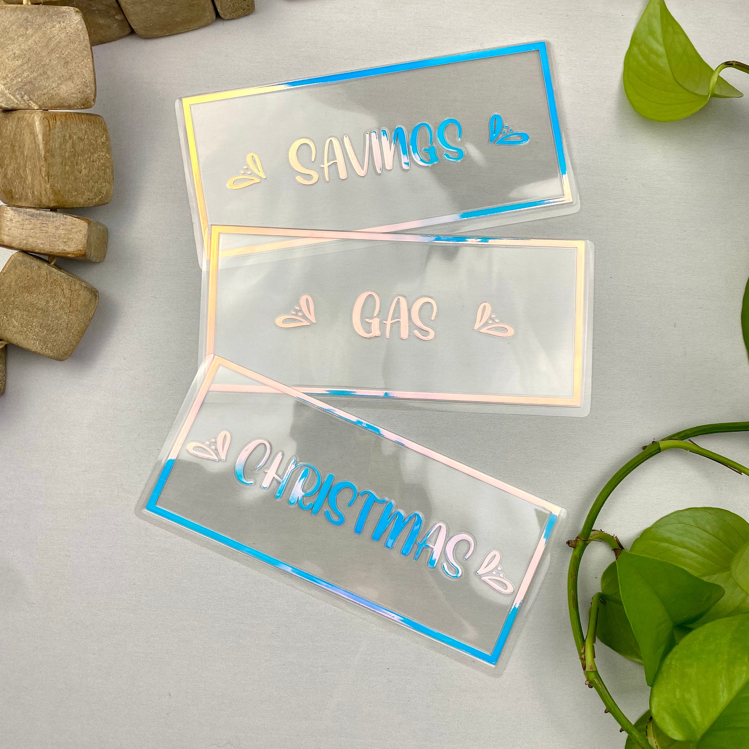 Custom Clear Cash Envelope Available With Hole Punches for - Etsy