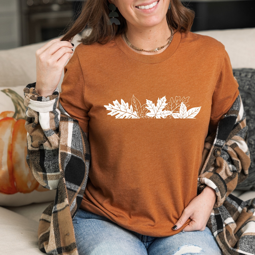 Fall Leaves T-shirt leaves autumn t-shirt fall tee fall - Etsy Italia