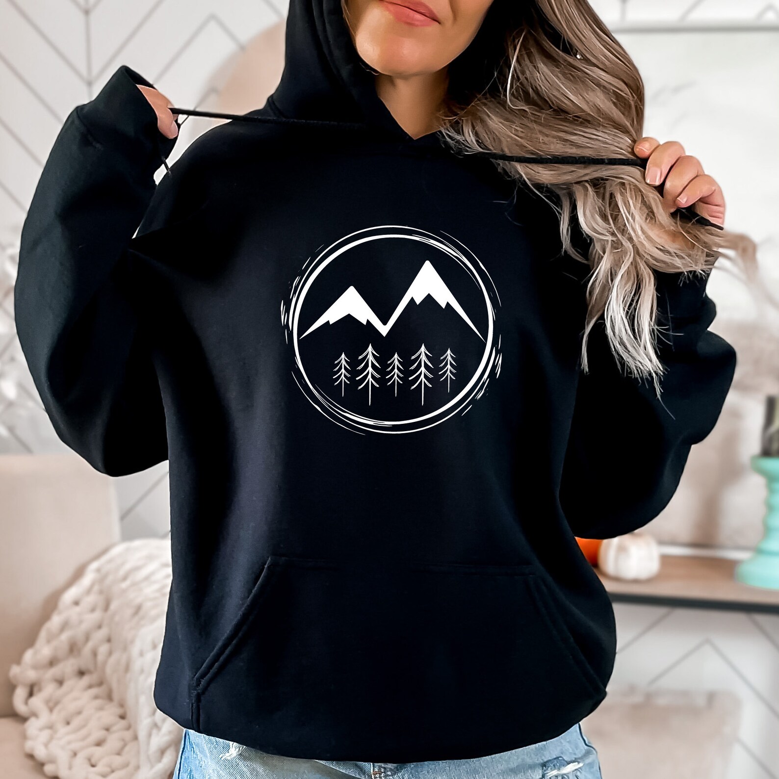 Mountain, Tree Sweatshirt, Hoodie, Mountain Hoodie, Tree Hoodie ...