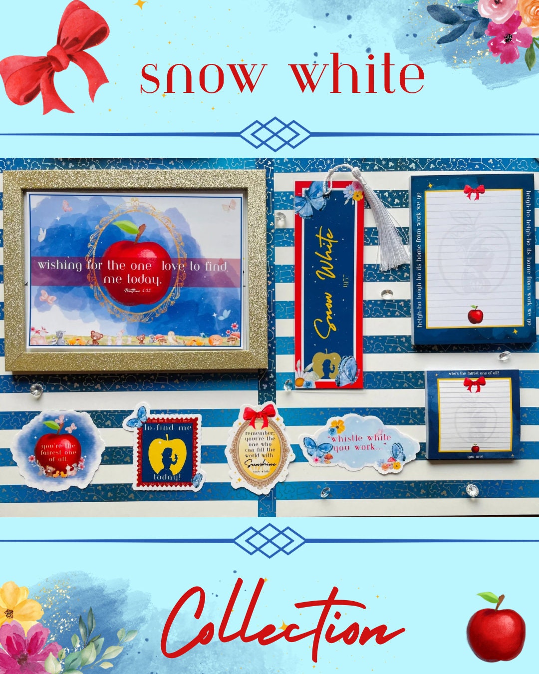 Snow White Bundle Snow White Stationery Princess Stationery Snow White ...