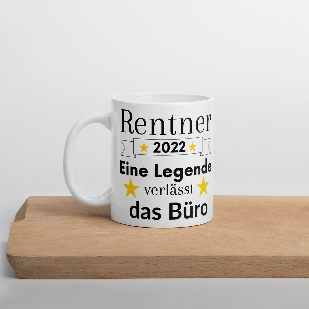Ruhestand Geschenke Rentner Tasse 2022 Eine Legende verlässt ...