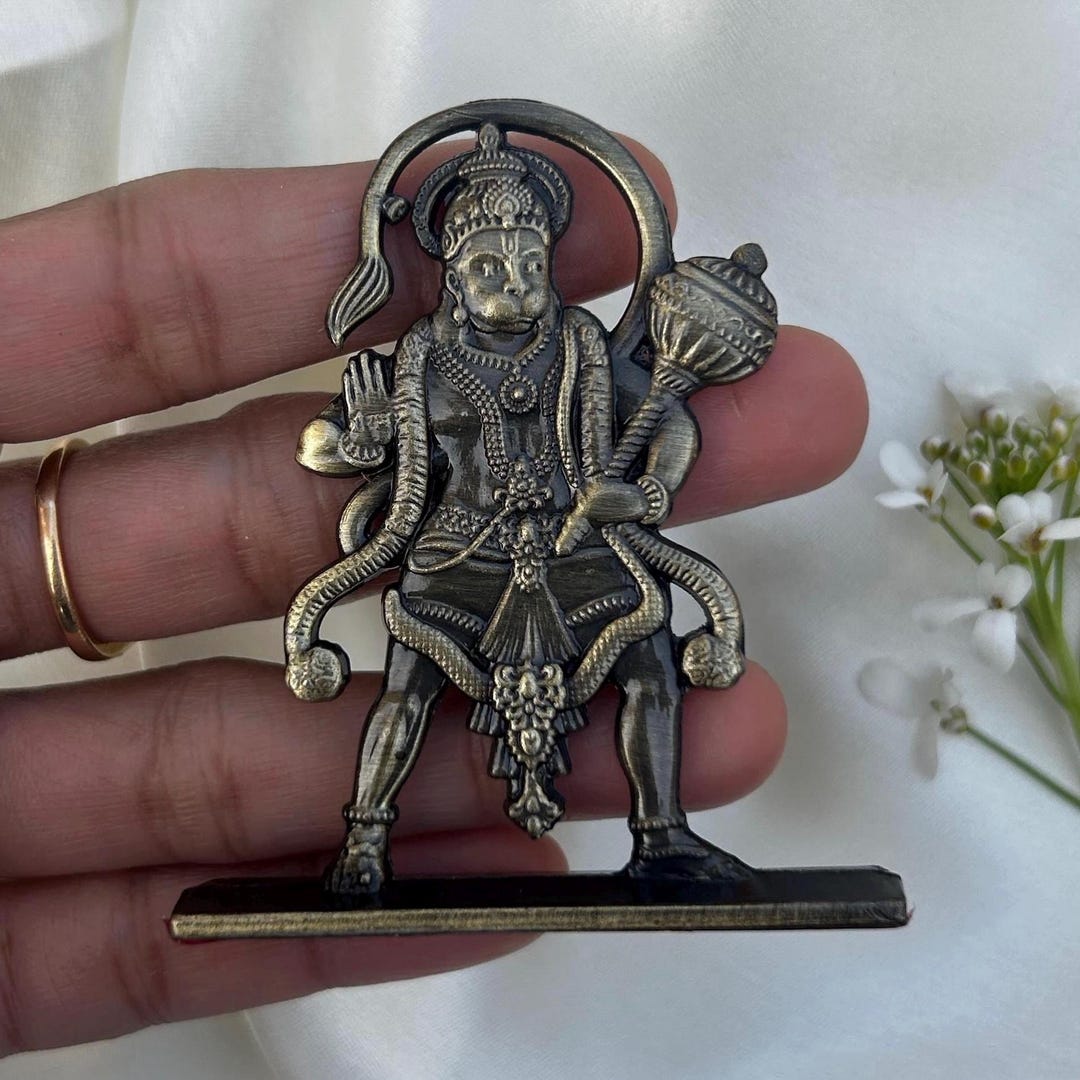 Standing Hanuman Ji With Gada on Shoulder Car, Home, Office, Mandir ...