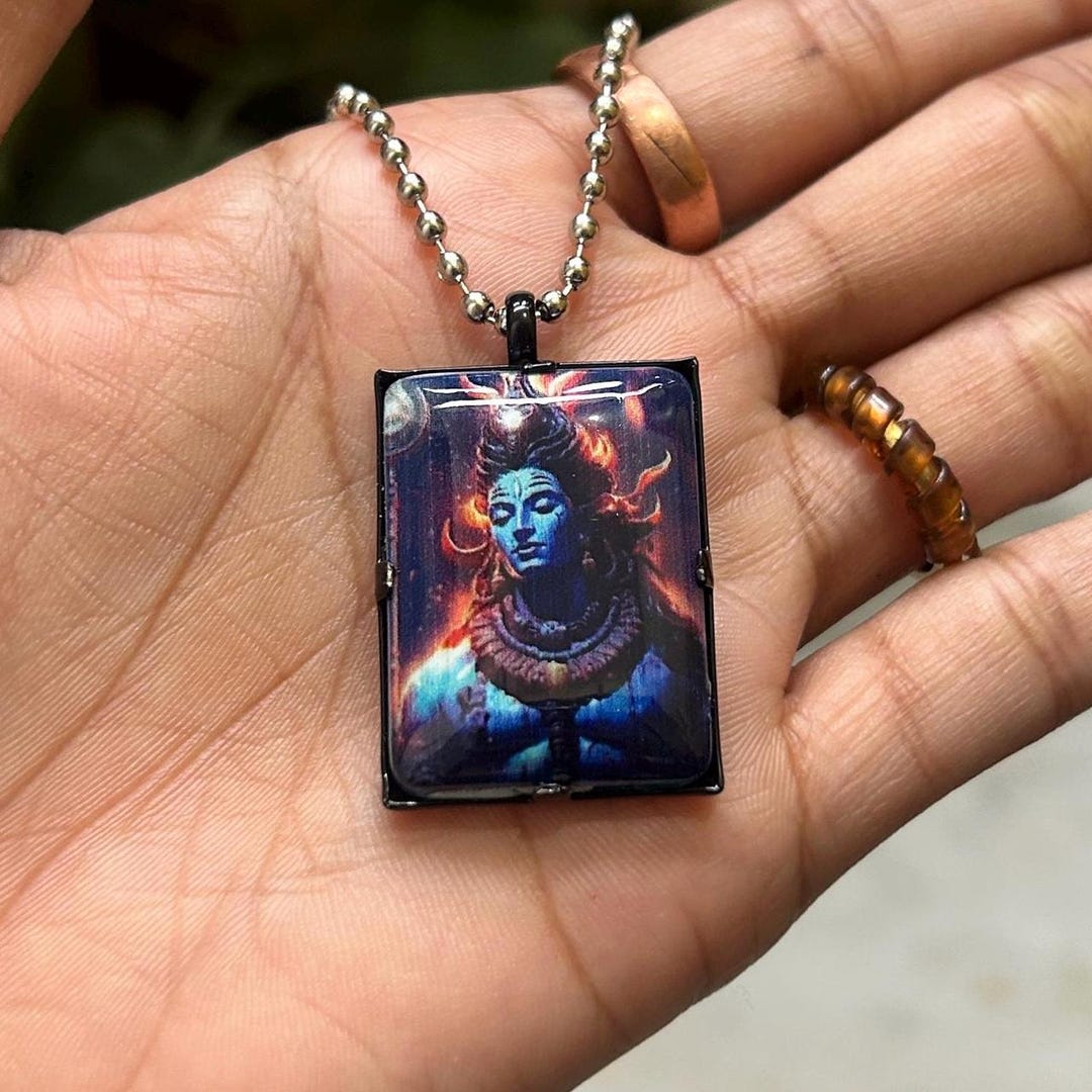 Lord Shiva Pendant Handmade Shiva Pendant Meditating Shiva Pendant ...