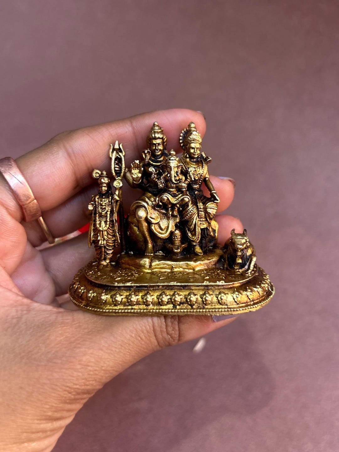 Shiv Pariwar Idol Lord Shiva Family Statue Brass Shiv Parivar Murti ...