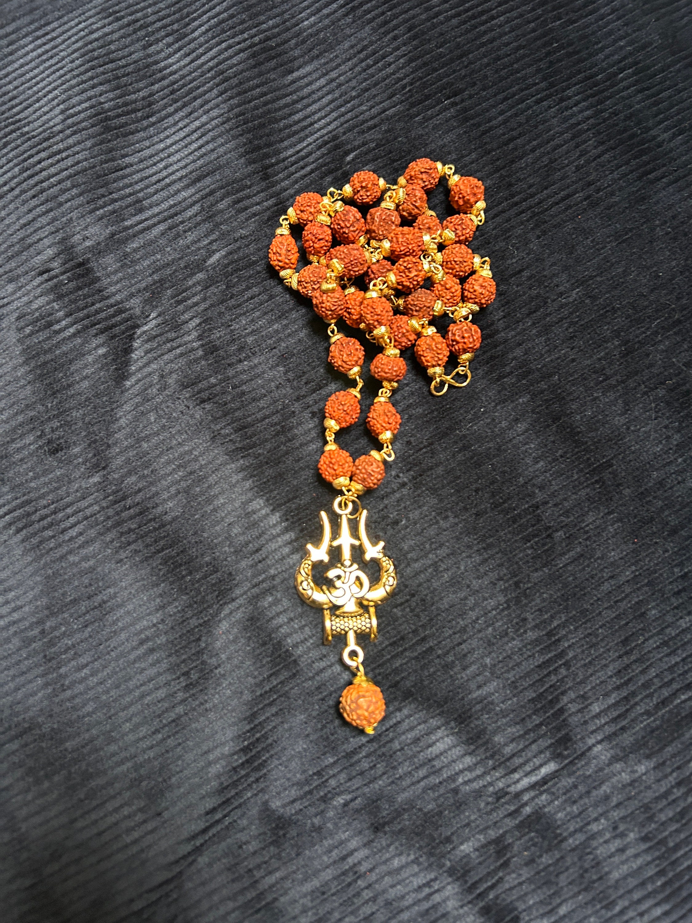 Shiva Necklace / Gold Shiva Trident Pendant / Divine Masculine Tantric ...