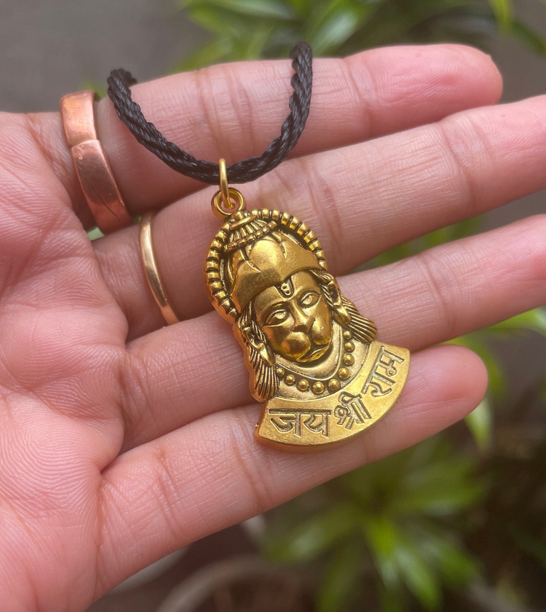 Monkey God Hanuman Handmade Hanuman JI Pendant Men Necklace, Handmade ...