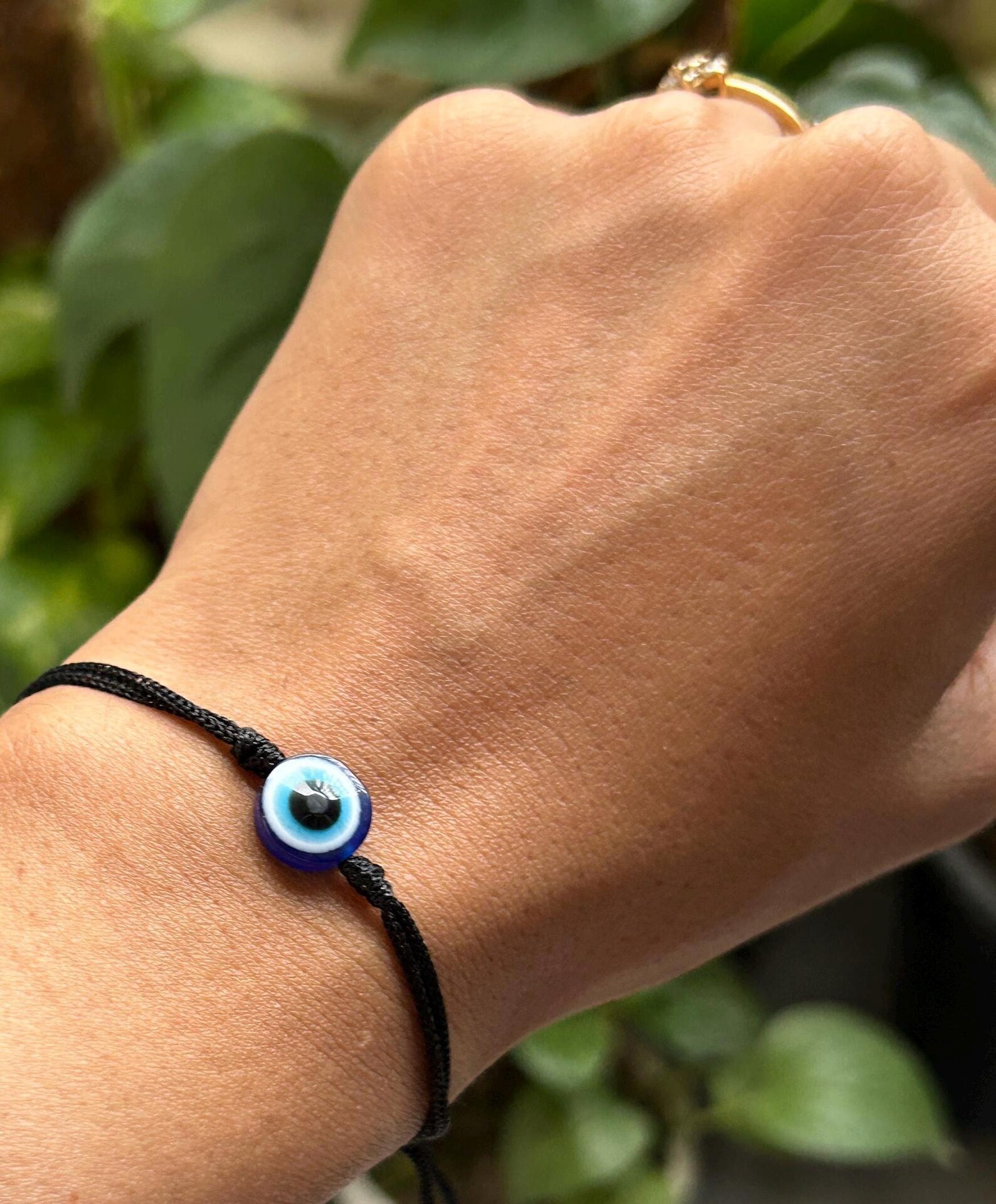 Black Buri Nazar Evil Eye Protection String Cotton Tubular Colourfast ...