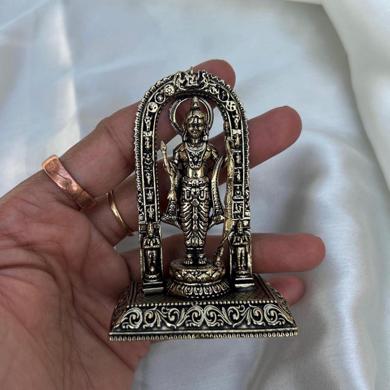 Ram Lala Brass Idol | Lord Ram as a Child Statue | Small Hindu God ...