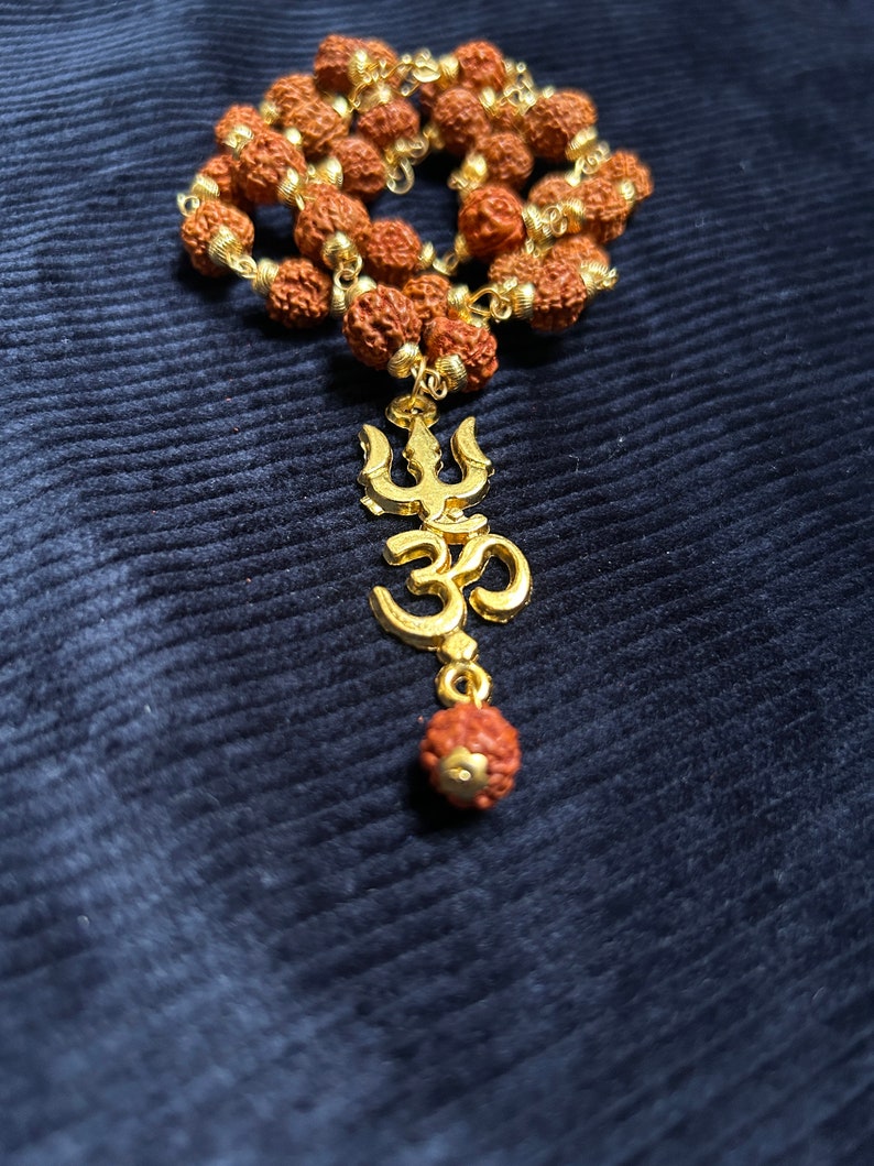 Shiva Necklace / Gold Shiva Trident Pendant / Divine Masculine Tantric ...