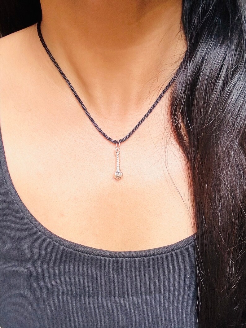 Hanuman JI Gada Pendant Men Necklace, Handmade Idol Pendant, Men's ...