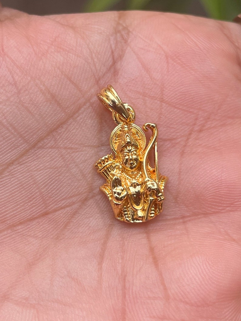 Golden Guardian Brass Ram Pendant Shri Ram Pendant Ram Necklace Jai ...