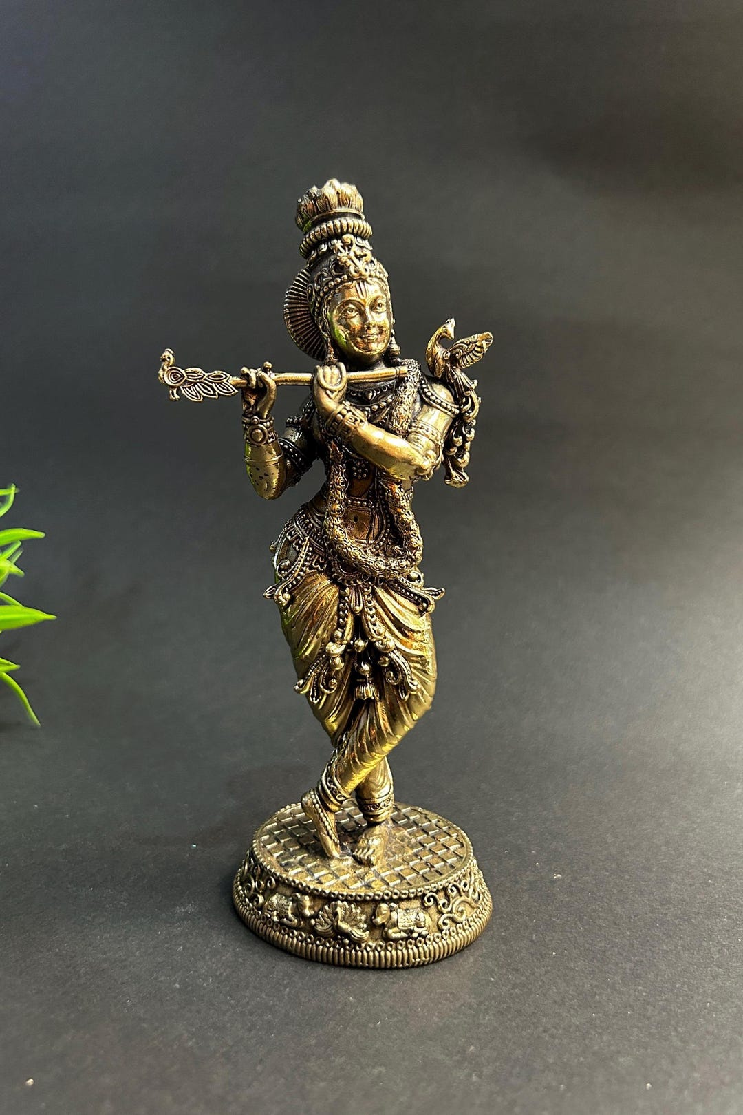 Brass Lord Krishna Statue Handmade Krishna Idol Housewarming Gifts ...