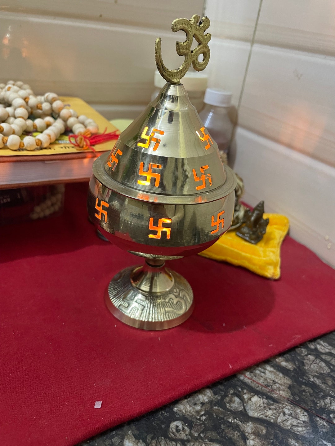 Brass Akhand Diya: Pooja Deepak for Diwali & Navratras - Etsy