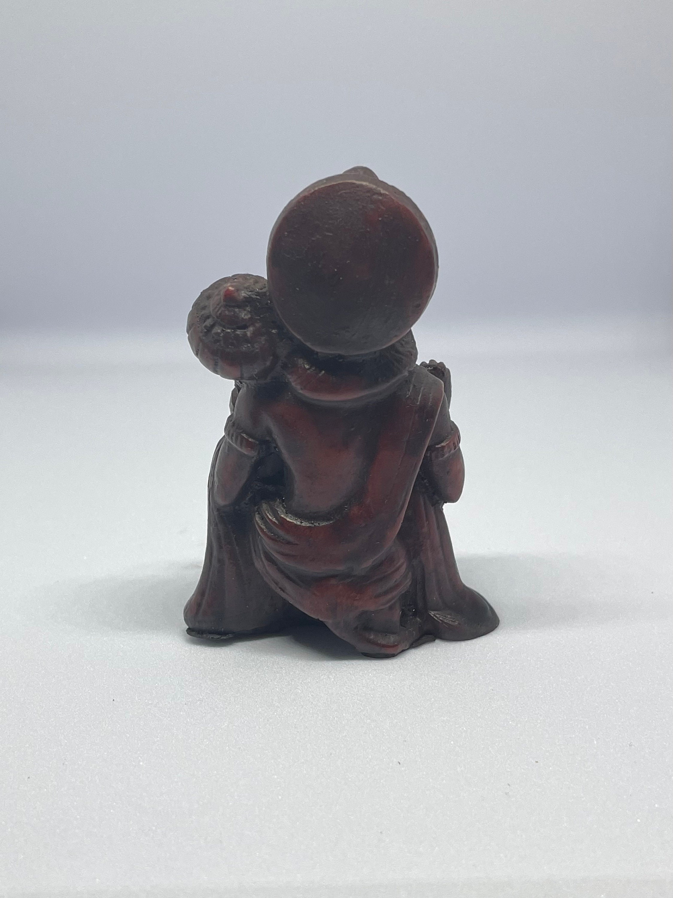 Hanuman Idol Antique Sindur Colour Hanuman Statue Sacred Hindu God Idol ...