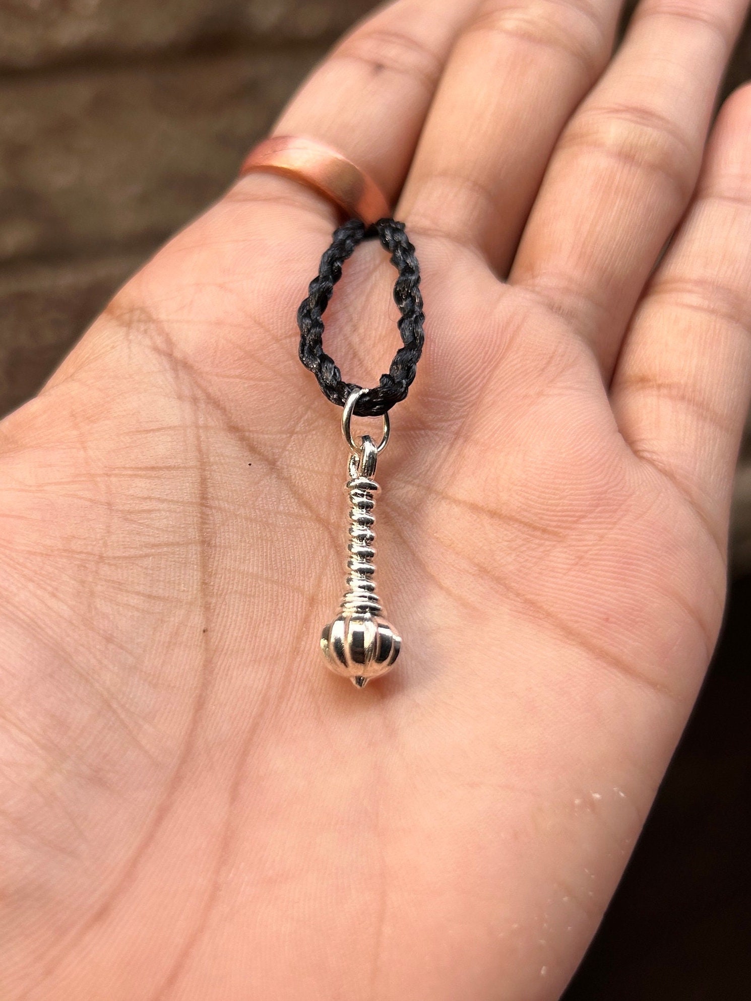 Hanuman JI Gada Pendant Men Necklace, Handmade Idol Pendant, Men's ...