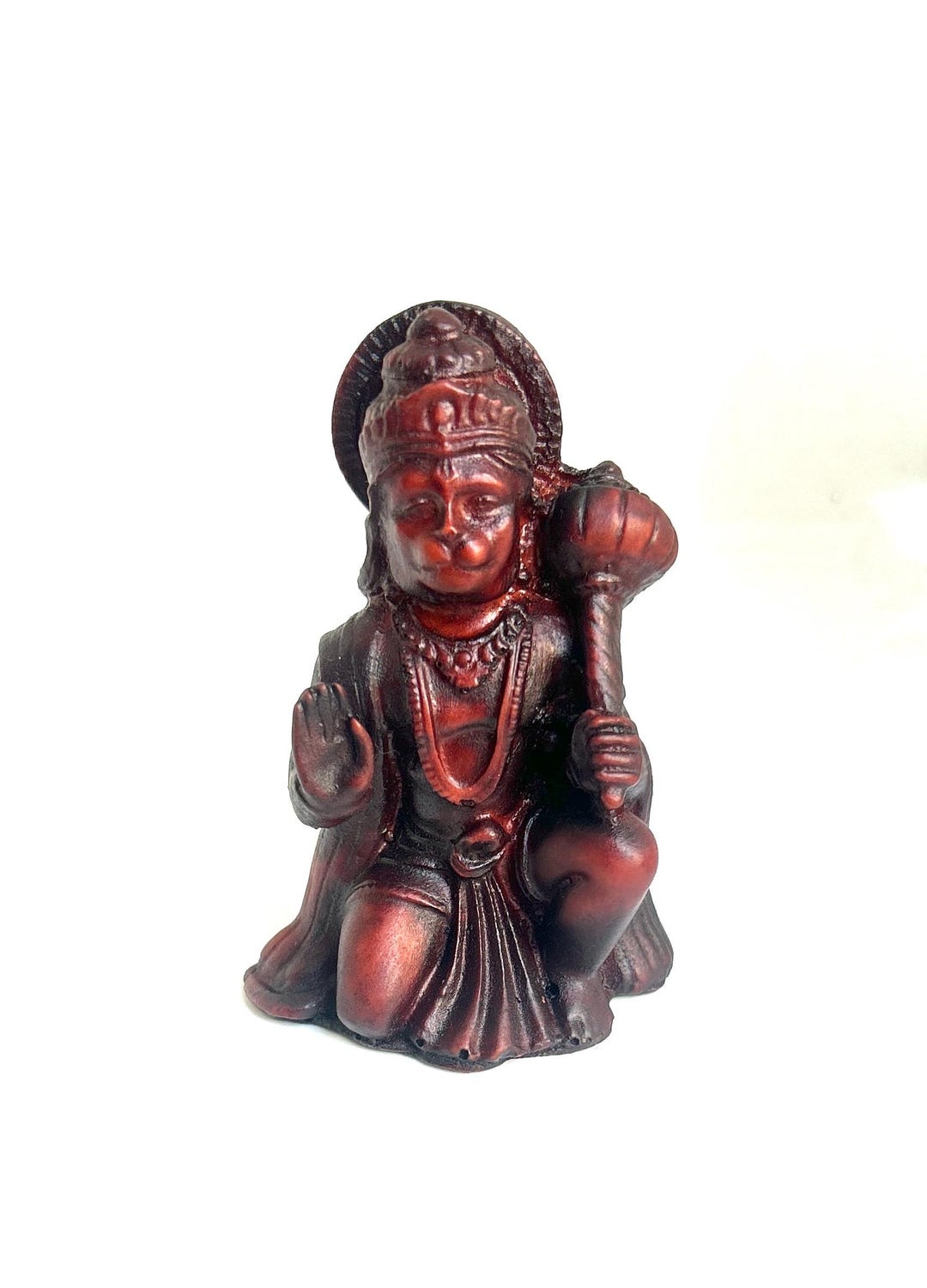 Hanuman Idol Antique Sindur Colour Hanuman Statue Sacred Hindu God Idol ...
