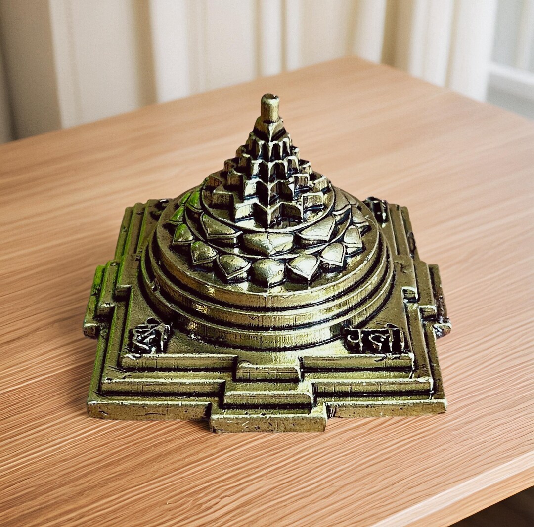 Brass Shri Yantra | Lord Shiva Protection, Spiritual Decor - Etsy UK