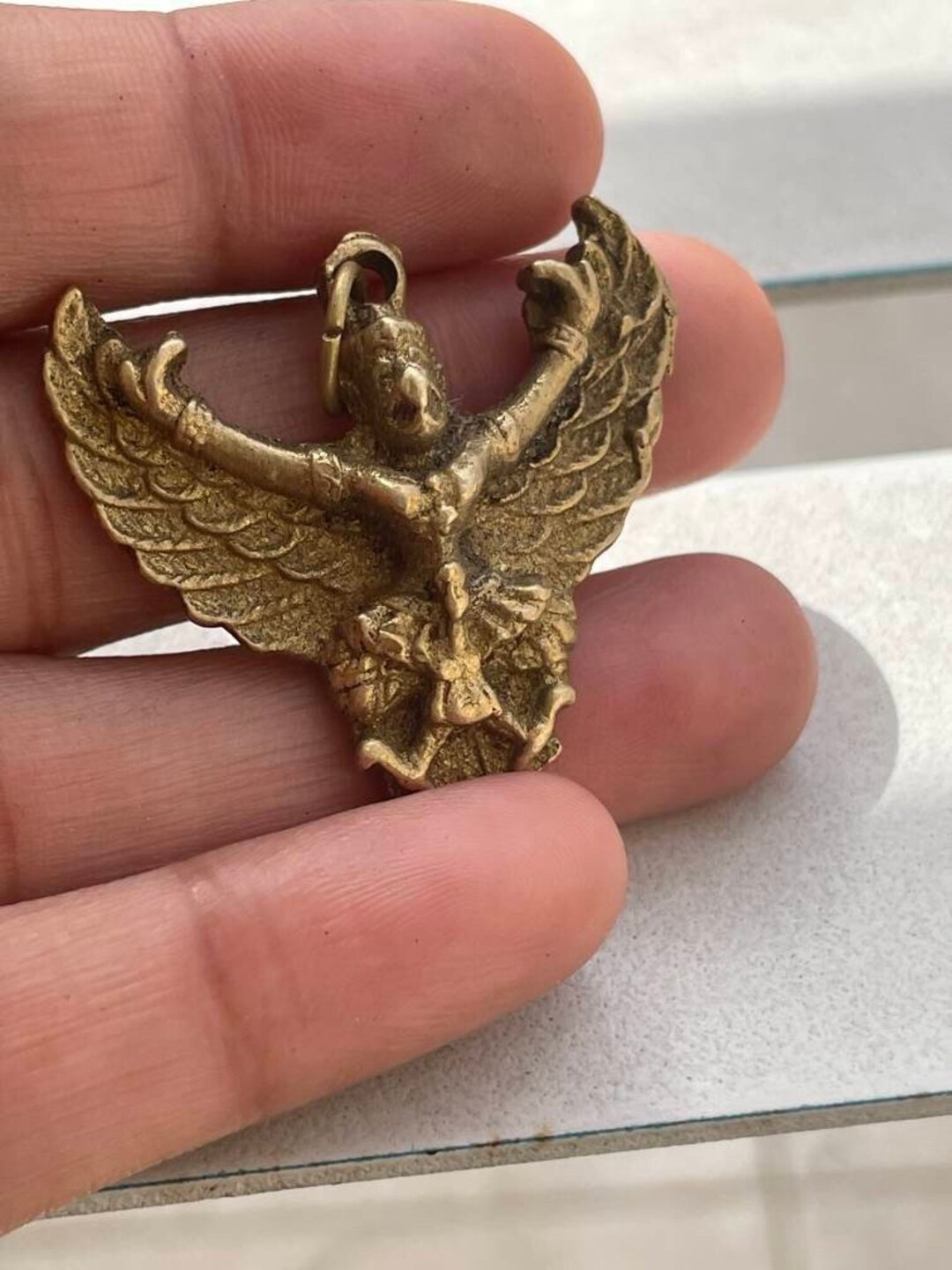 Necklace Thailand Nice Gift Garuda Phaya Krut Magic Eagle Bird Thai ...