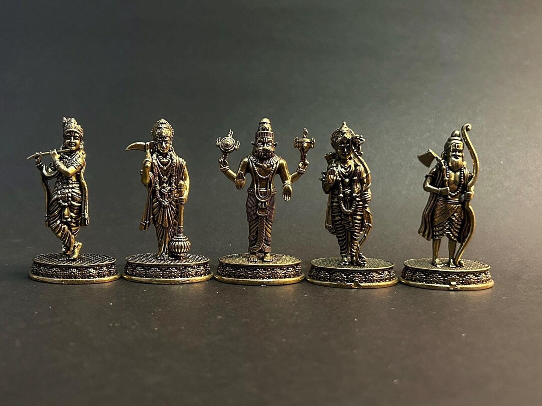 Lord Vishnu Brass Dasavatar Statue Set | Lord Vishnu Ten Avatars ...