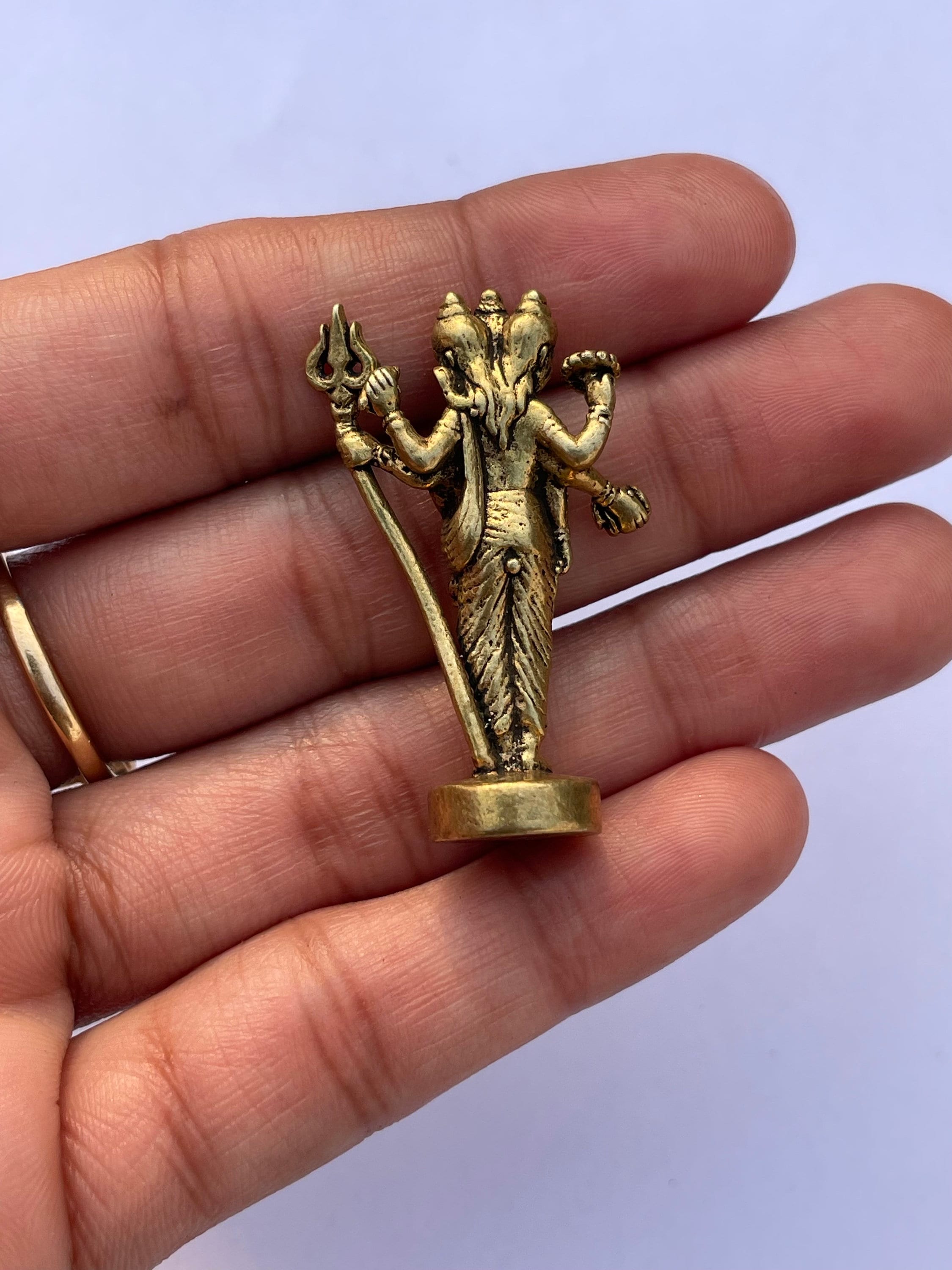 Holy Trinity Brahma Vishnu & Mahesh Brass Statue Lord Vishnu Narayan ... Holy Trinity Brahma Vishnu & Mahesh Brass Statue Lord Vishnu Narayan ...